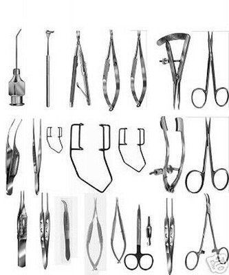 Set of 45 Pcs Basic Eye Instruments Kit Ophthalmic Lab Surgical German ...