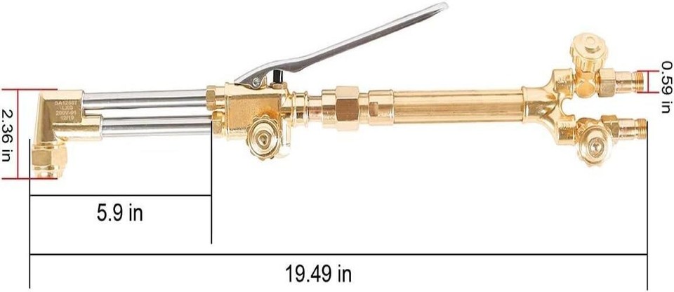 Heavy Duty Victor Ca2460 Cutting Attachment 315fc Torch Handle Oxygen ...