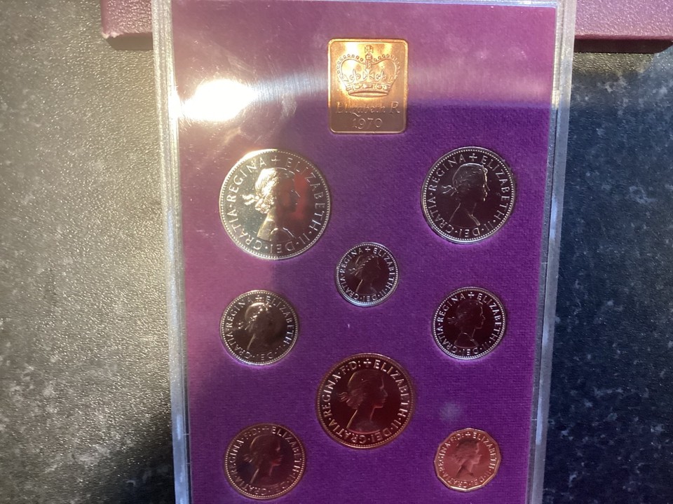 Royal Mint 1970 PROOF Coin Set. Last Pre Decimal Set. Sealed. Great ...