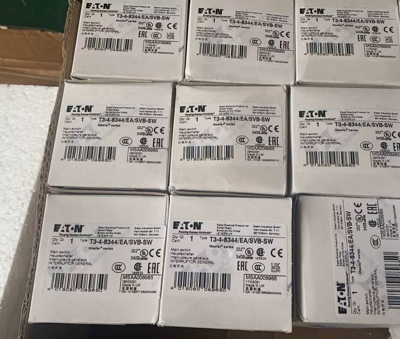 1PCS EATON T3-4-8344/EA/SVB-SW Main Switch . DHL for sale online | eBay