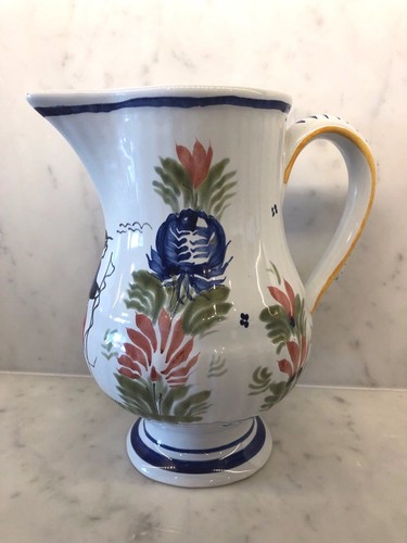 HB Quimper Ware PITCHER or VASE | eBay