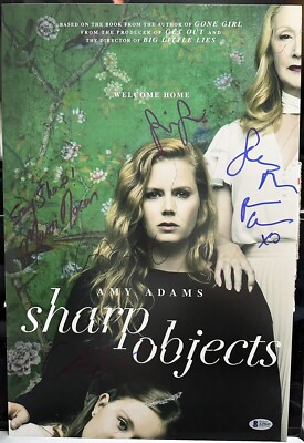 AMY ADAMS SIGNED SHARP OBJECTS POSTER PHOTO 12X18 SOPHIA LILLIS AUTOGRAPH COA | eBay