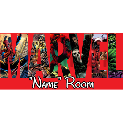 Marvel Bedroom Door Sign - Any Text/Name (6) - Personalised | eBay