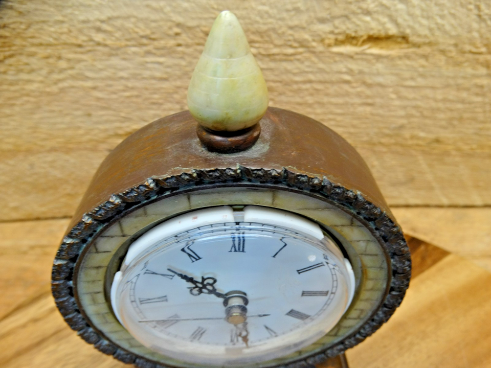Beautiful Working Mastercraft Quartz Tabletop~ Desktop Clock 6-1/2" x 4 ...