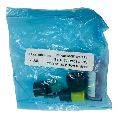 AMPHENOL MS3126F12-10S CONNECTOR w/CONTACT SET NEW/NOS SURPLUS SEALED ...