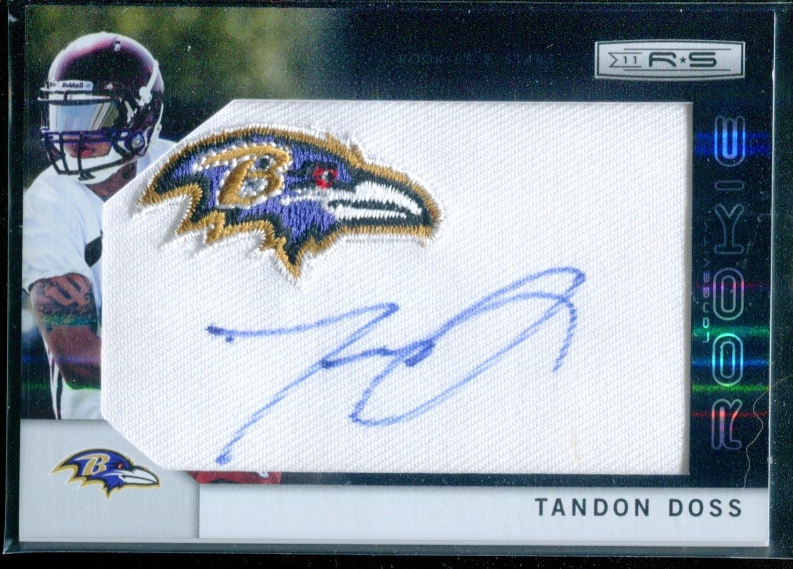 2011 Rookies and Stars Longevity #300 Tandon Doss RC Autograph Auto ...