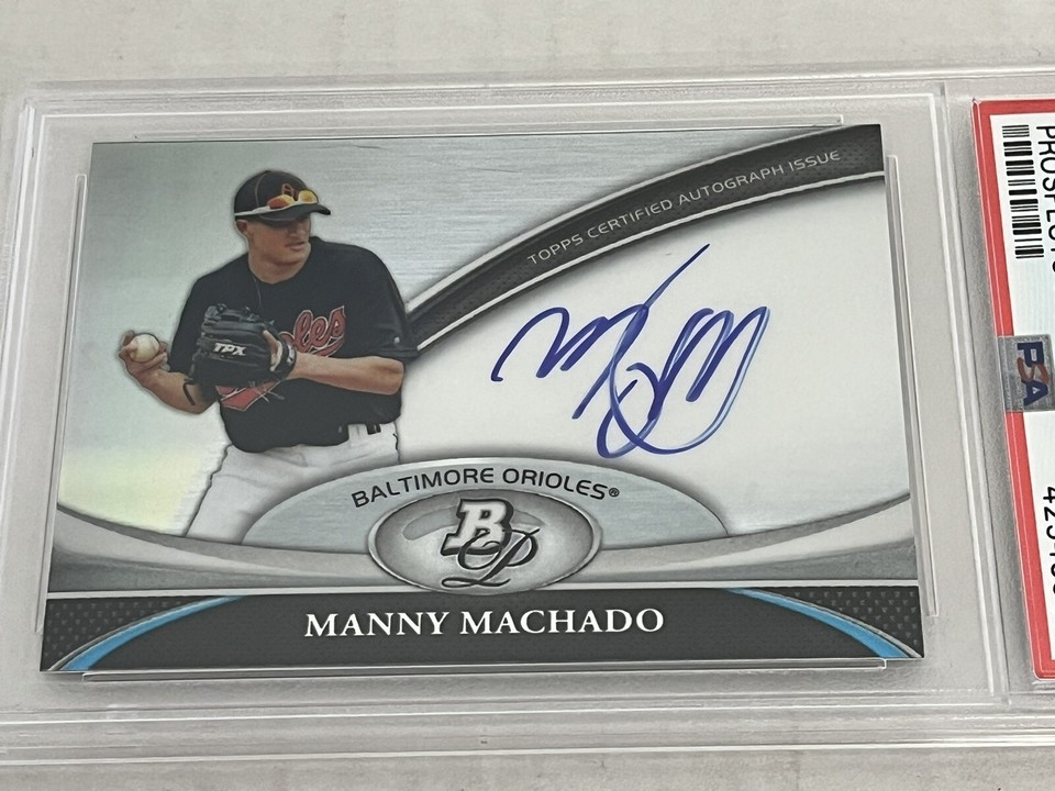 Manny Machado 2011 Bowman Platinum Rookie Autograph Auto Refractor PSA ...