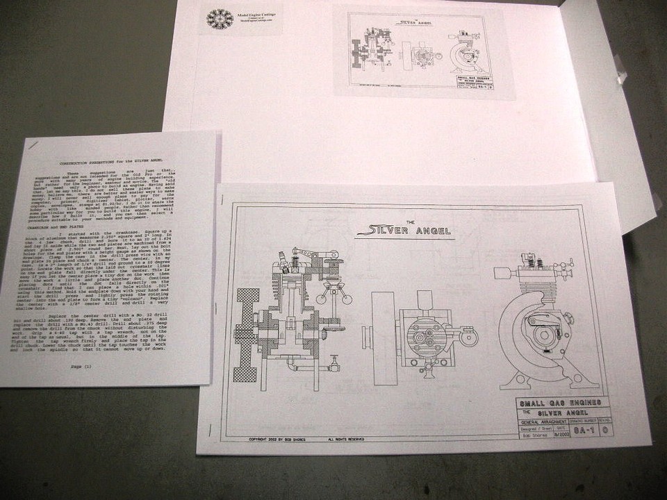 Bob Shores Silver Angel Model Engine Plans,Builders Hints and Brass ...