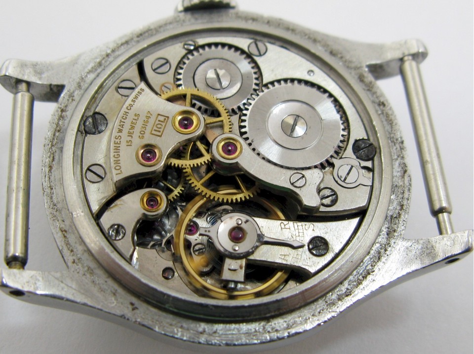 Longines 10L Movement 17 jewels with sweep second & stainless steel ...