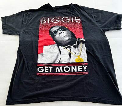 Notorious B.I.G. Biggie GET MONEY Horizon Men's T-Shirt XL Hip Hop Bad ...