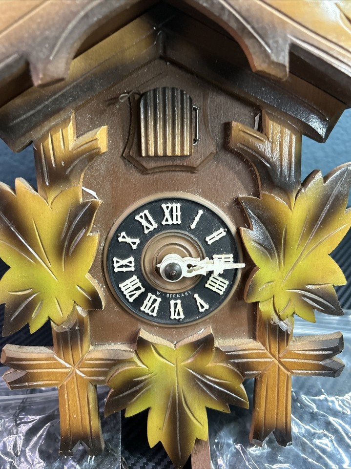 Vintage W. Germany Cuckoo Clock Deer & Fall Leafs | eBay