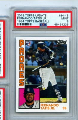 FERNANDO TATIS JR RC 1984 BASEBALL 2019 TOPPS UPDATE PSA 9 | eBay