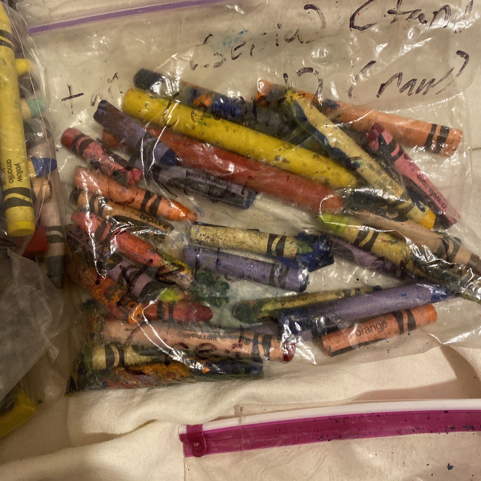 Lot of Crayons Used Almost 3.5 lbs Bulk Crafts Crayola Crayons | eBay