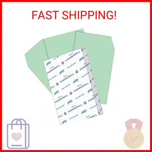Hammermill Colored Paper, 20 lb Green Printer Paper, 8.5 x 14-1 Ream ...