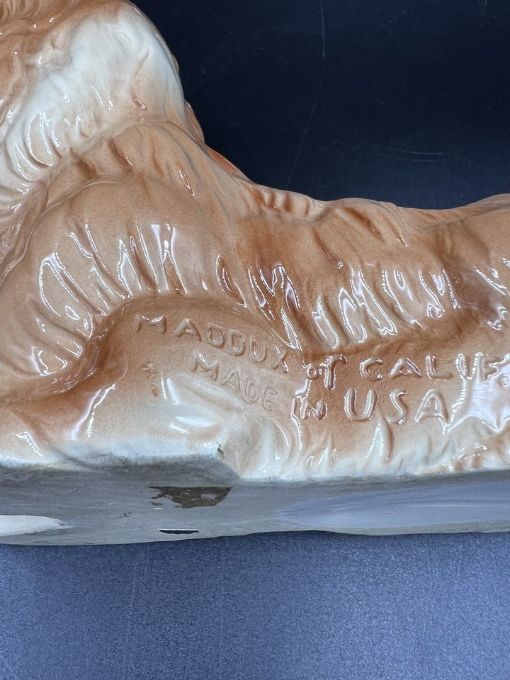 Vintage Maddux of California Ceramic Rough Collie Dog Planter Decor 8 ...