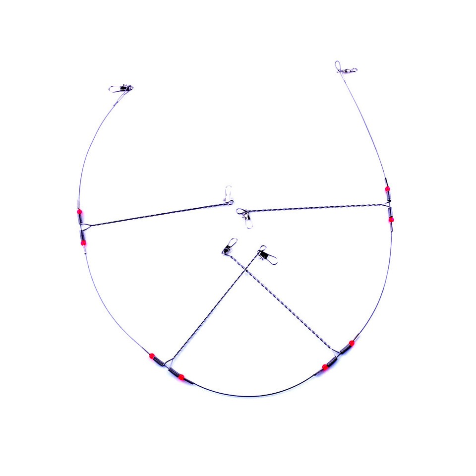 10/20 Pack Top Bottom Rig Stainless Steel Wire Trace Leader Snap Swivel ...