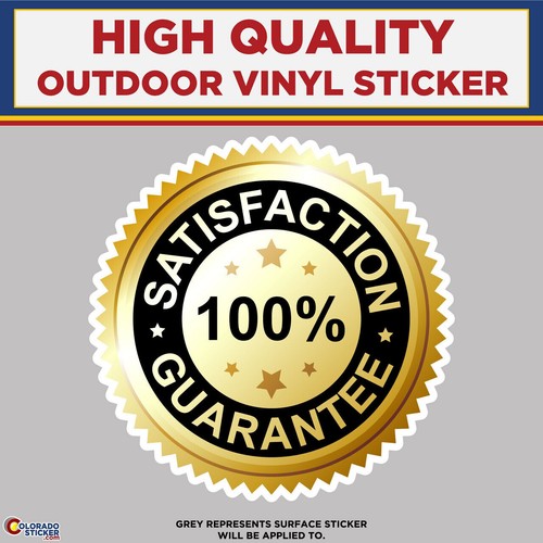 100% Satisfaction Guarantee Seal, High Quality Vinyl Stickers | eBay