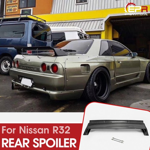 For Nissan R32 GTR RB Style Carbon Rear Spoiler Wing Refit (Include ...