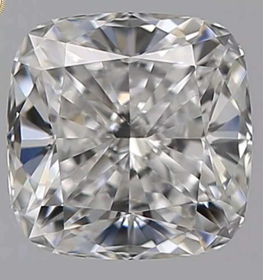 1 CT Cushion Cut CVD Lab Grown Diamond IF D Color Certified Loose ...
