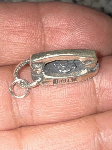 Sterling Silver Vintage phone charm 3.69 grams, .89 in x .32 in | eBay