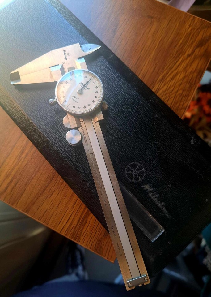 Vintage Mitutoyo Dial Calipers Stainless Made In Japan with original ...