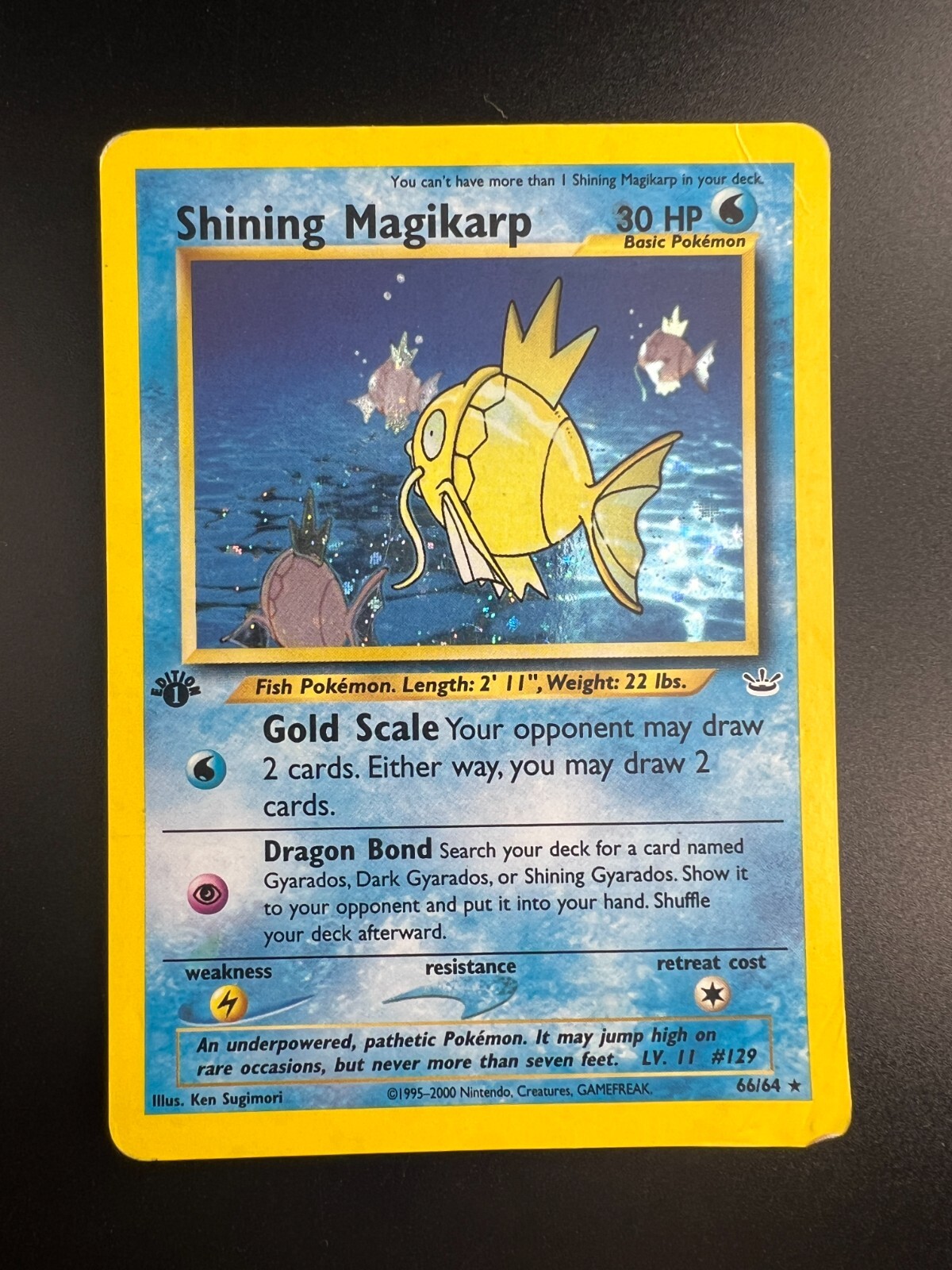 Shining Magikarp - 66/64 - Pokemon Neo Revelation 1st Edition Holo Rare ...