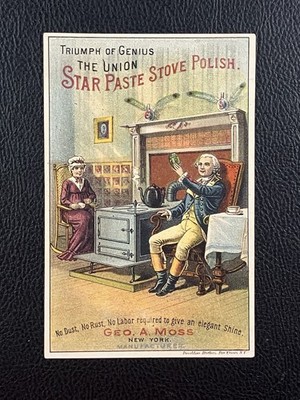 1880s Geo Moss Victorian Trade Card Of George Washington | eBay