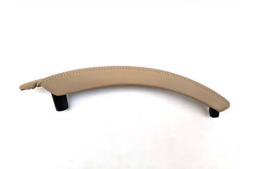 BMW E70 X5 RIGHT INNER DOOR PANEL HANDLE PULL TRIM COVER LEATHER BIEGE ...