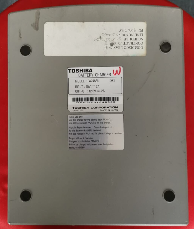 Toshiba PA2488U Dual Laptop Battery Charger w/ Charging Cord | eBay