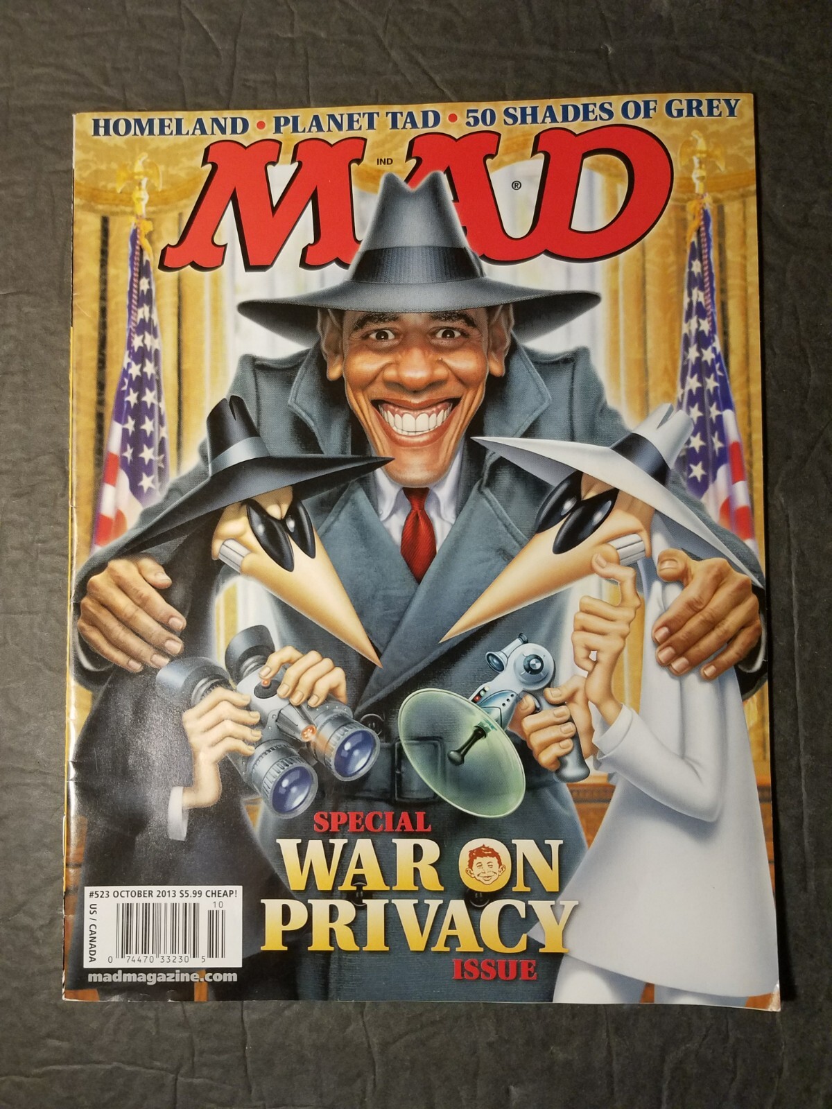 Mad Magazine 523 Oct 2013 Obama Spy vs Spy 50 Shades of Grey Planet Tad ...