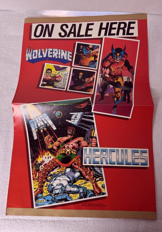 1982 Wolverine Sales Poster and Marvel Coming Attractions Insert | eBay
