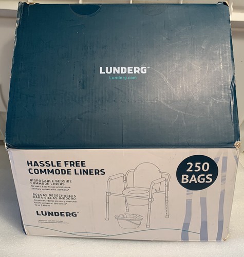 Lunderg Commode Liners - Open Box 150+ Count Universal Fit - Medical ...