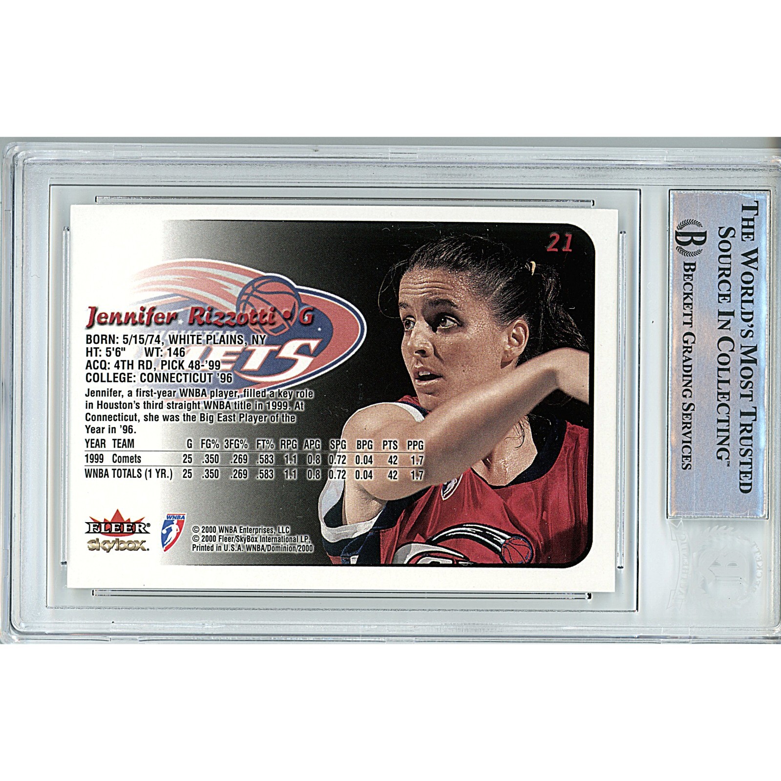 2000 Skybox Dominion WNBA - #21 Jennifer Rizzotti for sale online | eBay
