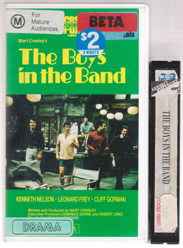 RARE BETA Video Tape THE BOYS IN THE BAND Small Box Ex-Rental Betamax ...