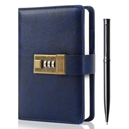 Journal with Lock, Diary with Lock, Password Notebook, Pen & Gift Dark ...