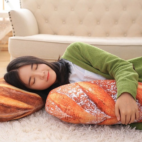 Bread Design Plush Throw Cushion Soft Washable Pillow Gift Removable ...