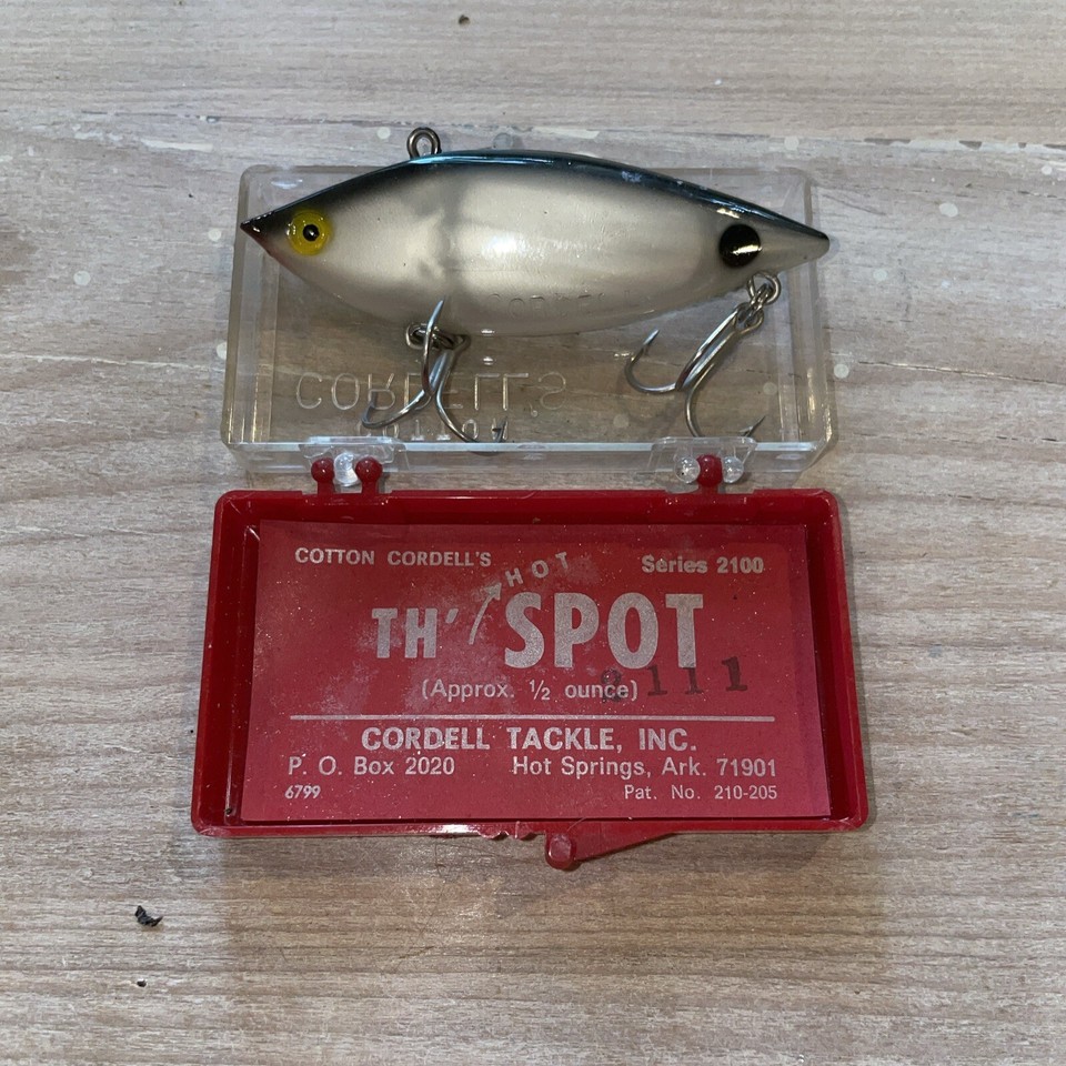 Vintage Cordell's Hot Spot Series 2100 Fishing Lure and Paper Original ...
