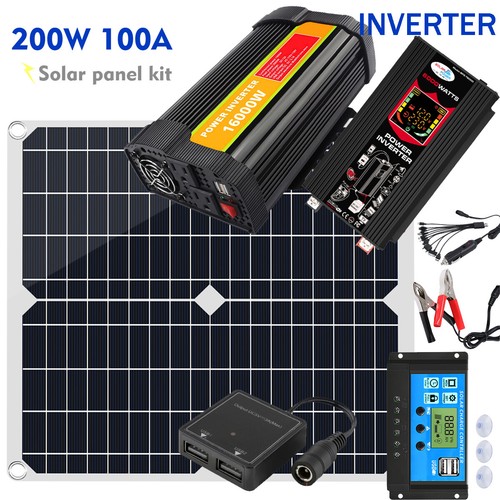 16000W Solar Panel Kit Complete Solar Power Generator 100A 110V Home ...