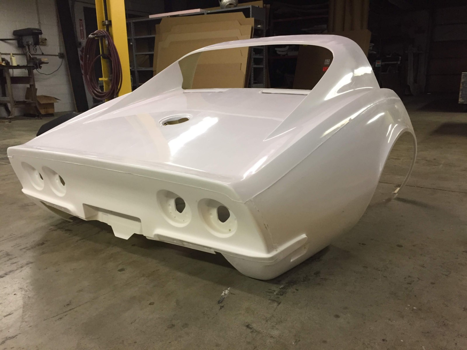 1968-69 C3 Corvette Stock Coupe Rear Clip ACI Fiberglass NEW! Made in ...