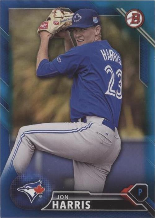 2016 Bowman Draft - Top Prospects Jon Harris #BD-188 Blue /150 (RC) for ...