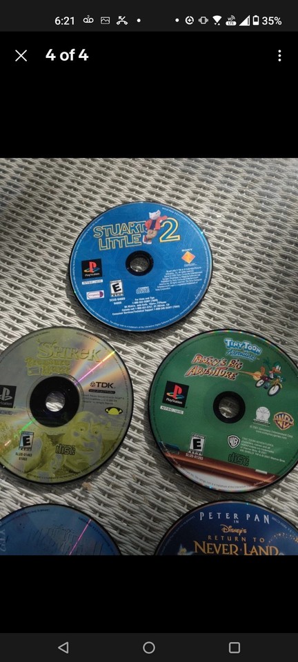 PS1 Disc Only Lot Disney Games Wholesale Little Mermaid Tiny Toons ...
