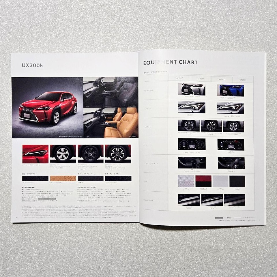 [Import duties included] Lexus UX Catalog 2-Book Set UX300h & Dealer ...