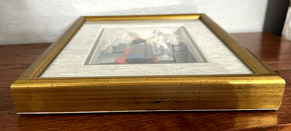 Vintage 3D Japanese Geisha Girl Shadow Box Picture Wall Art Hanging ...