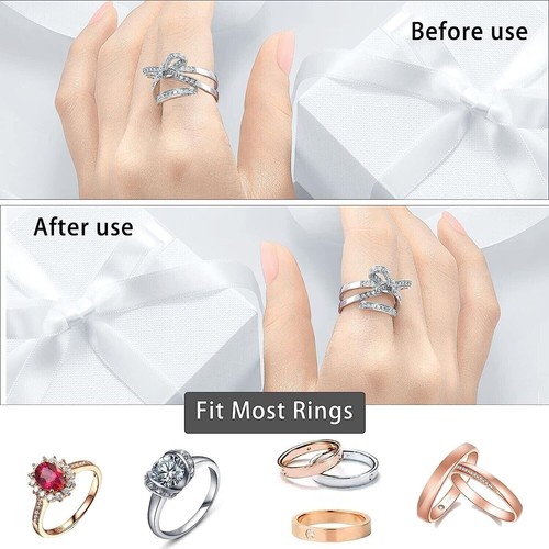 8Pcs Set Invisible Design Ring Size Clip Guard Resizer Reducer Adjuster ...
