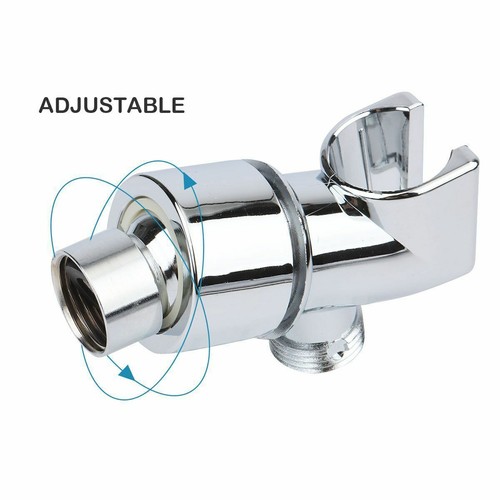 360° Adjustable Head Holder Shower Arm Bracket Universal Handheld Wall ...