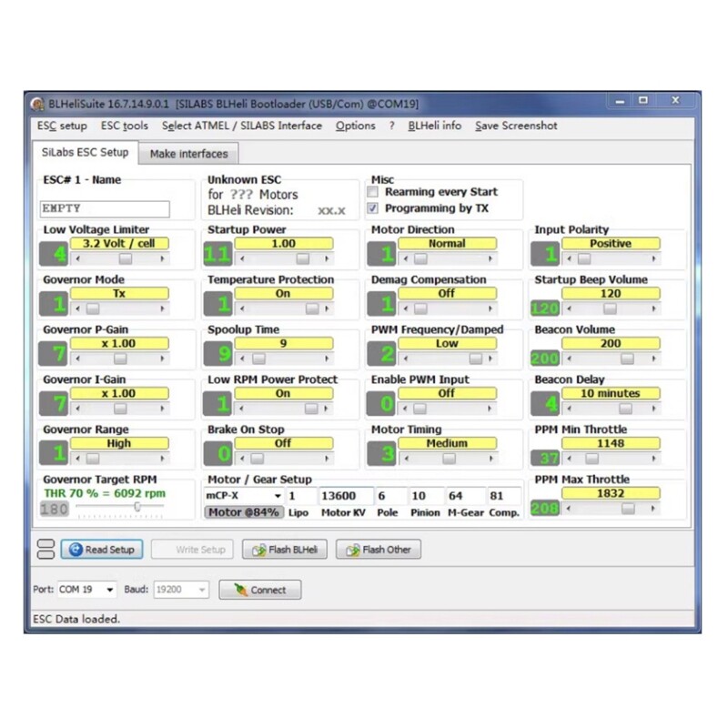 BL S/32 USB Programming Tool Brushless ESC Open Source Speed ...
