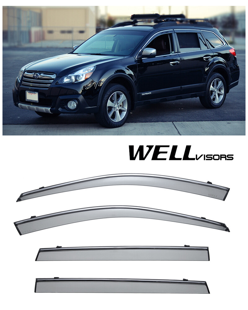 For 10-14 Subaru Outback WellVisors Side Window Deflectors Visors W ...