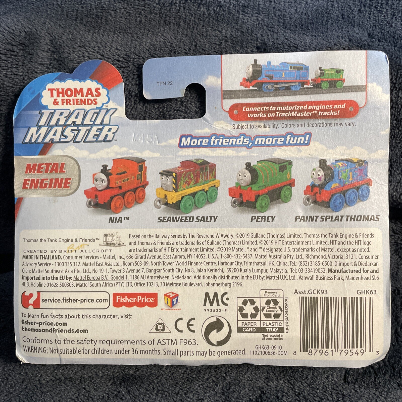 Thomas Friends Fisher-Price Track Master TOBY The Metal Train Truck ...