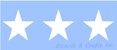 3" STAR STENCIL 3 STARS BORDER TEMPLATE GALAXY PAINT CRAFT SKY ...