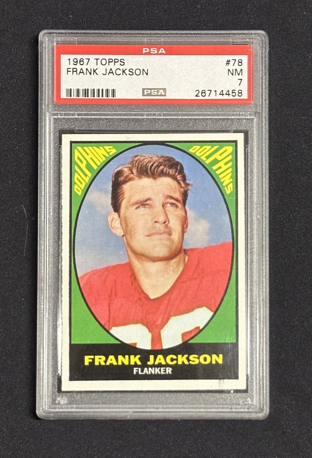 1967 TOPPS FOOTBALL #78 FRANK JACKSON PSA 7 NR MT DOLPHINS | eBay